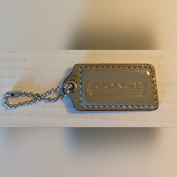 Coach | Accessories | Coach Large Medium Gray Patent Leather ...